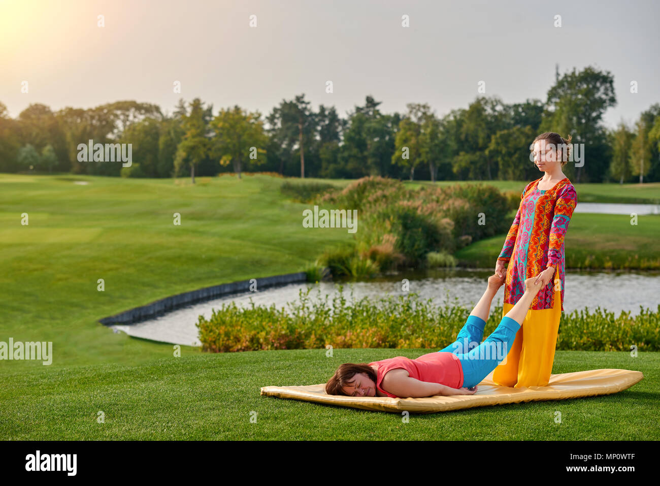 Thai massage outdoor Stock Photo - Alamy