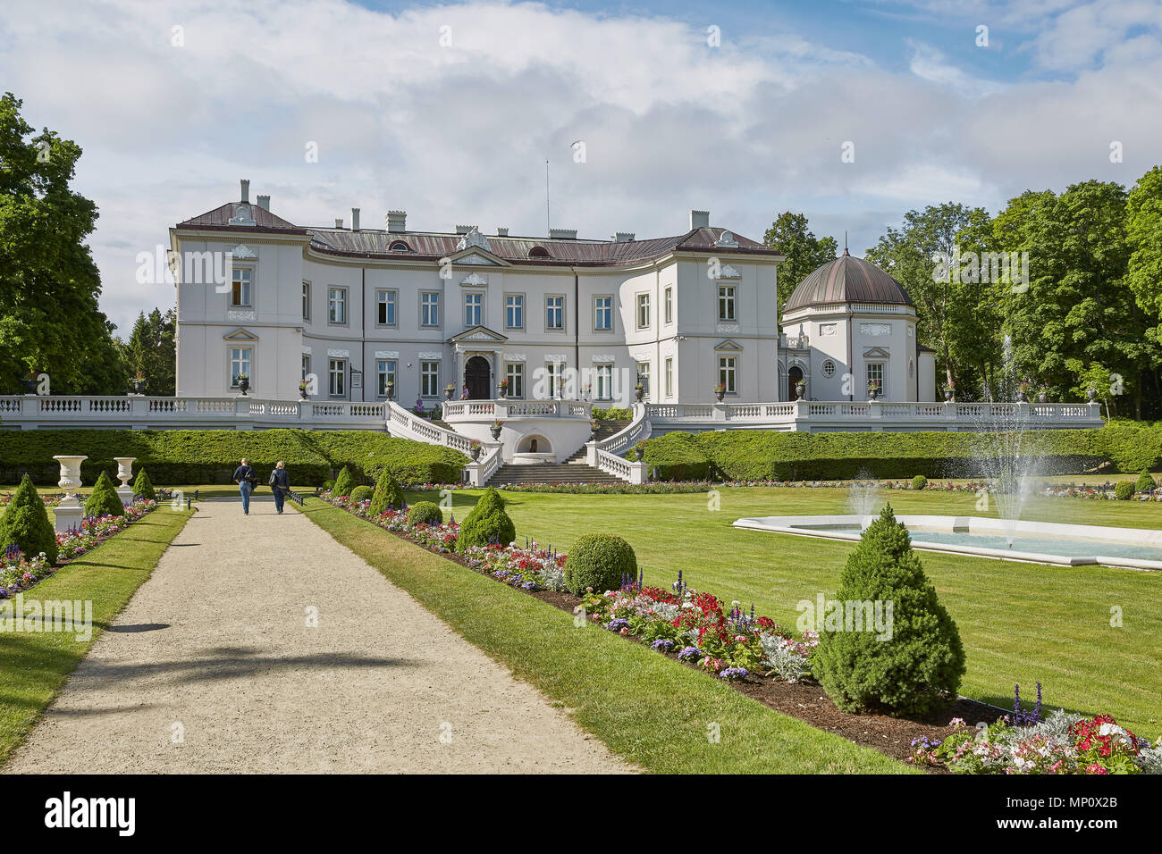 PALANGA, LITHUANIA - JULY 05, 2017: Beautiful Palanga Amber Museum in ...