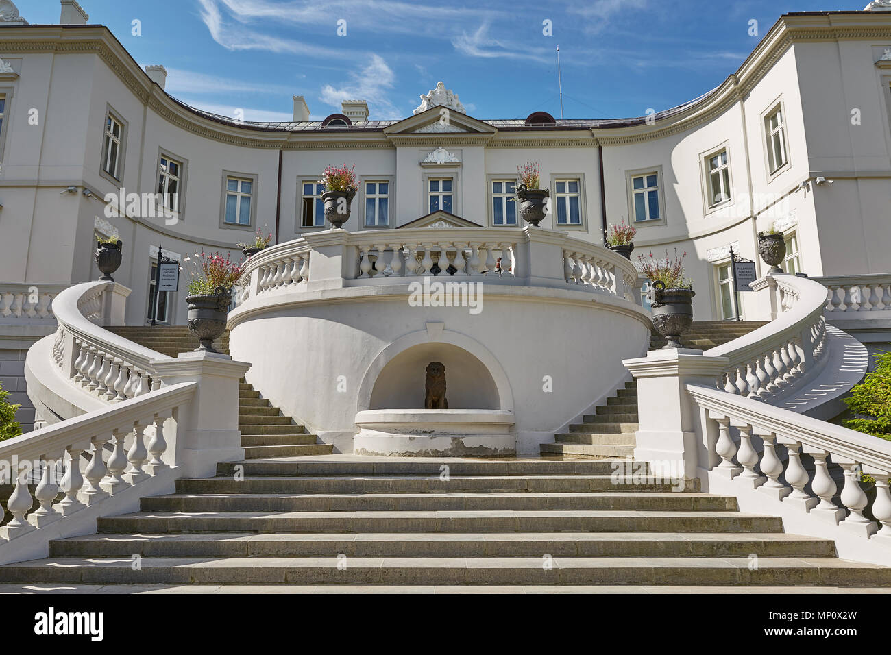 PALANGA, LITHUANIA - JULY 05, 2017: Beautiful Palanga Amber Museum in ...