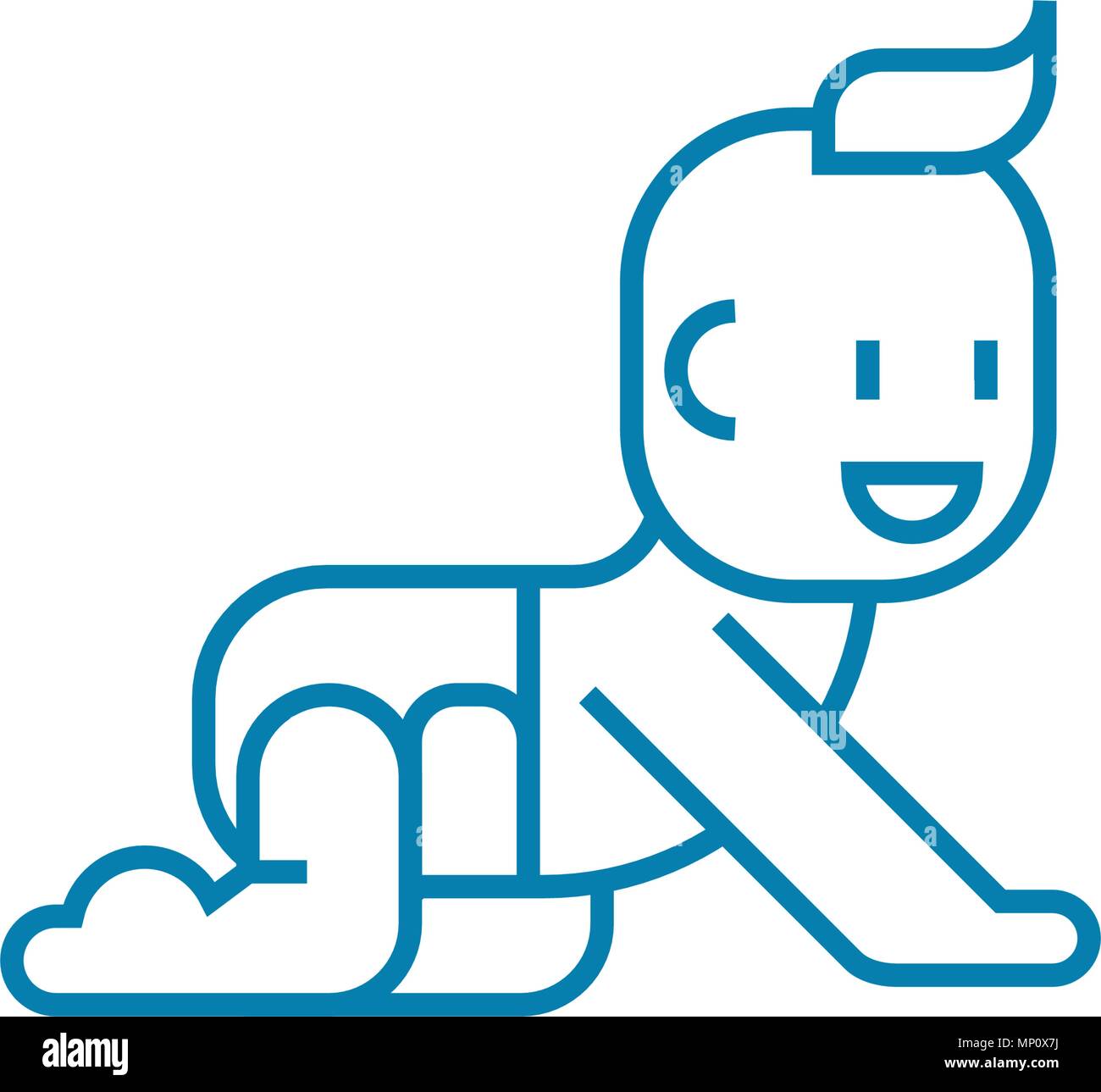 Crawling Baby Icon