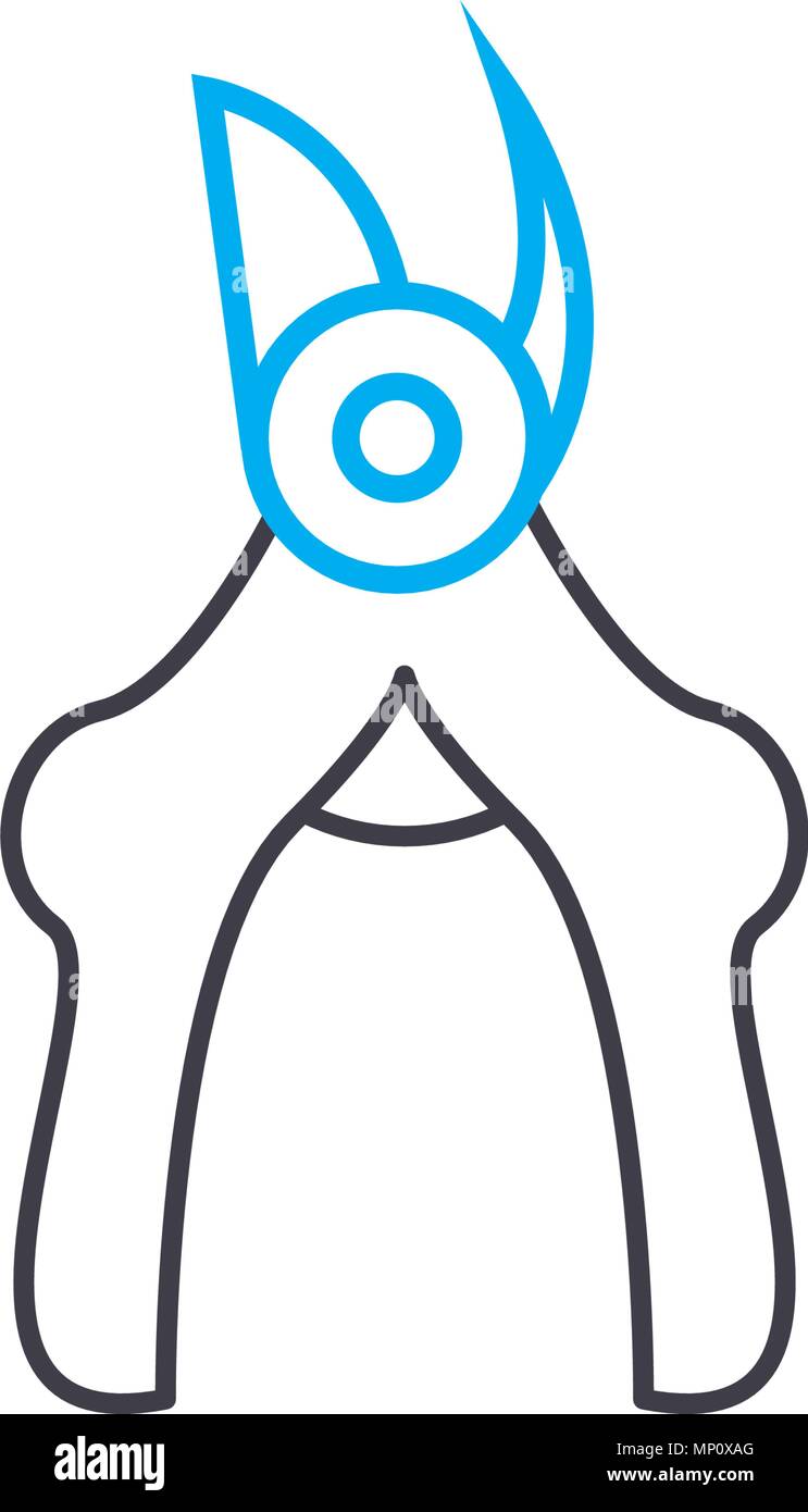 Bush scissors icon outline Stock Vector Images - Alamy