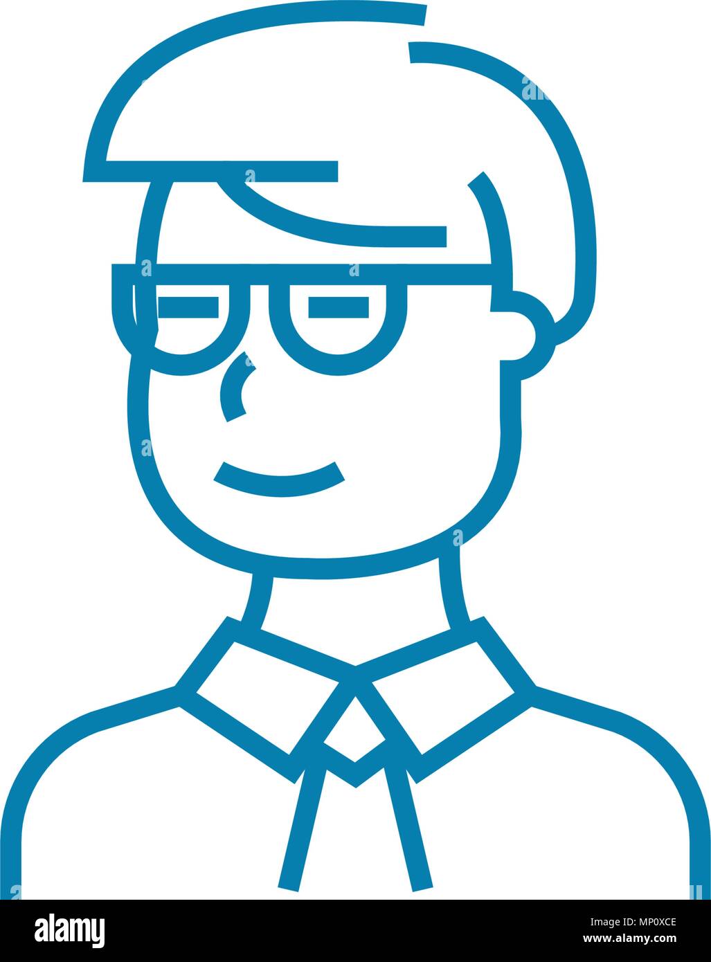 Decisive intentions linear icon concept. Decisive intentions line ...