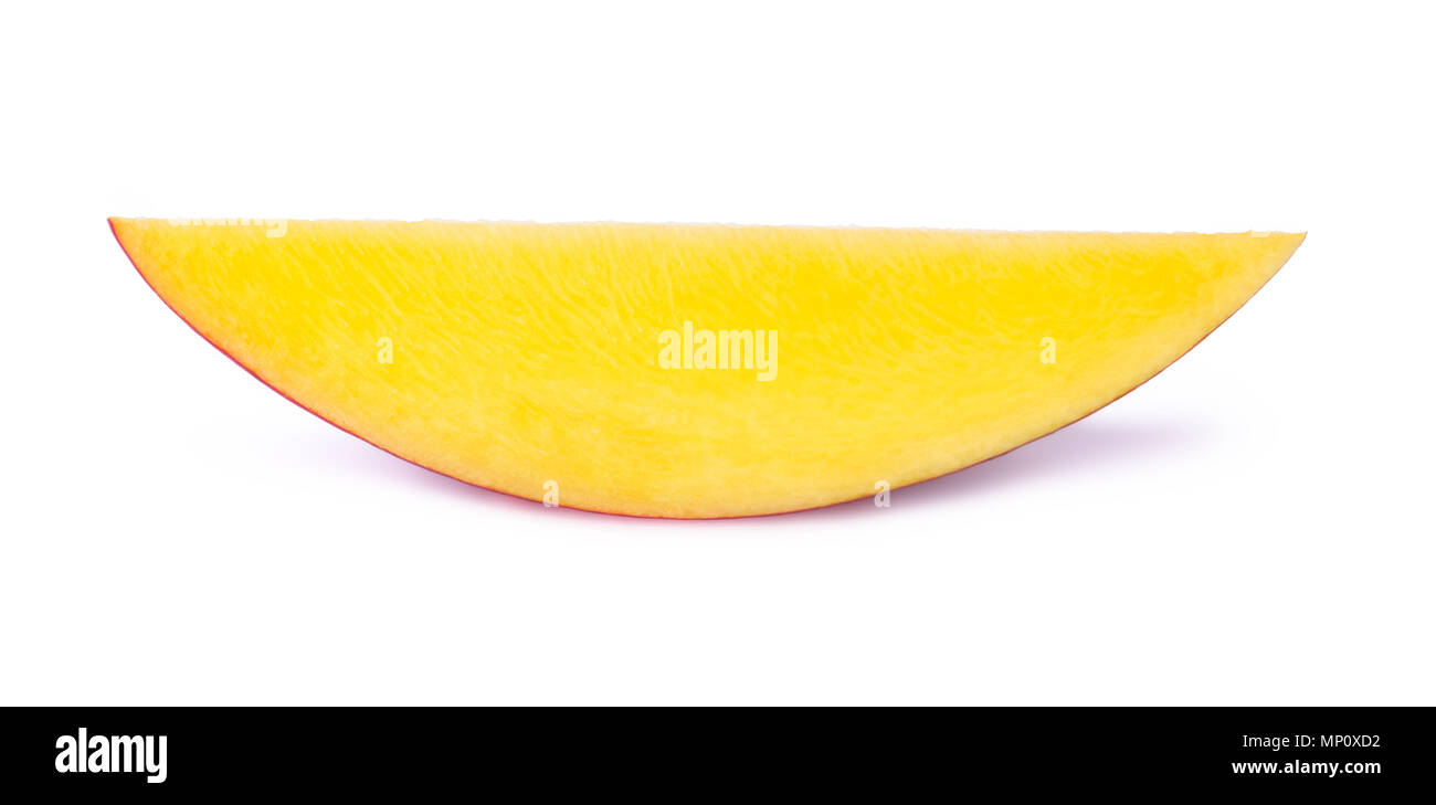 Mango slice isolated Stock Photo - Alamy