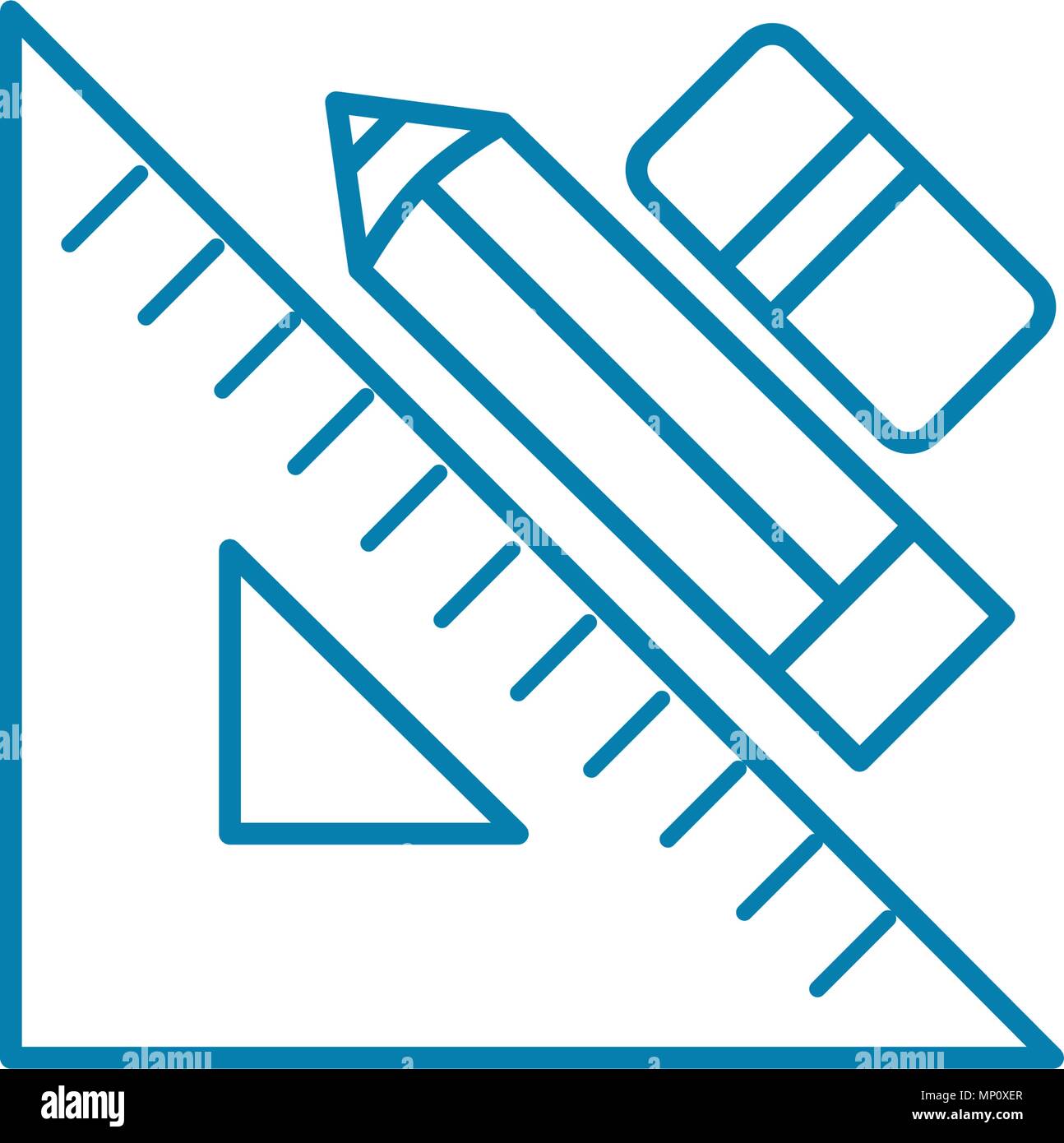 Design tools linear icon concept. Design tools line vector sign, symbol ...