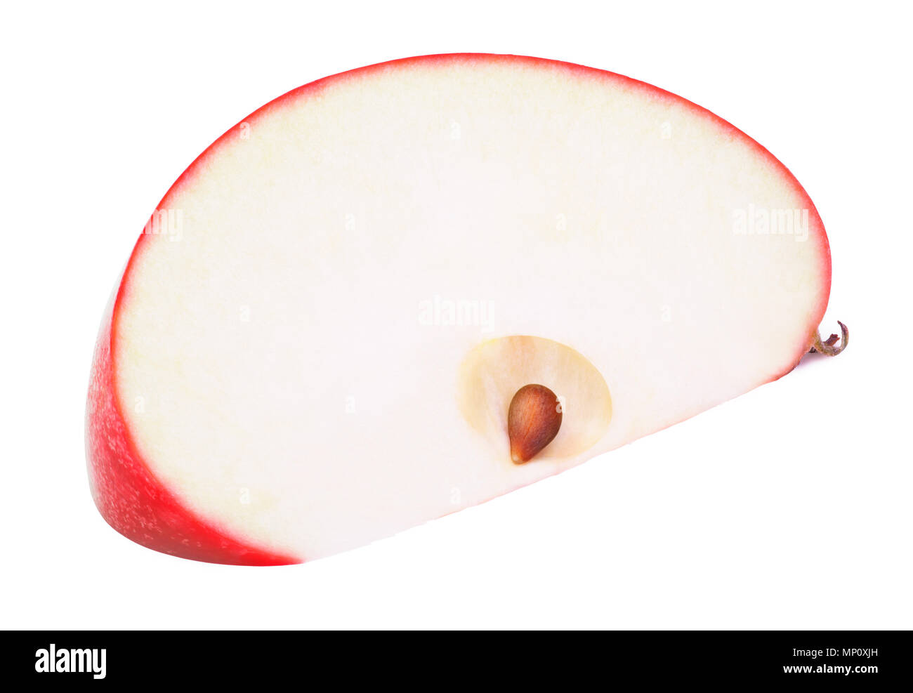 Red Apple Slice Isolated High Resolution Stock Photography and Images ...