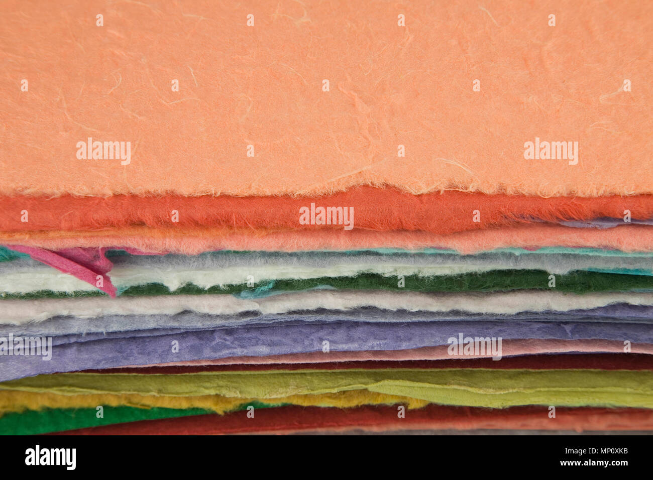 handmade colour paper for art and craft Stock Photo - Alamy