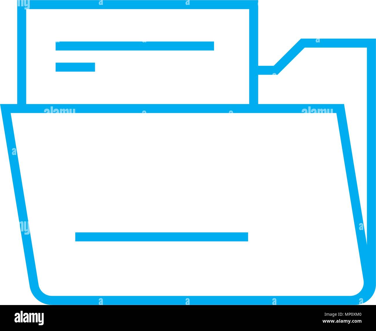 Document folder linear icon concept. Document folder line vector sign ... Document folder linear icon concept. Document folder line vector sign ...