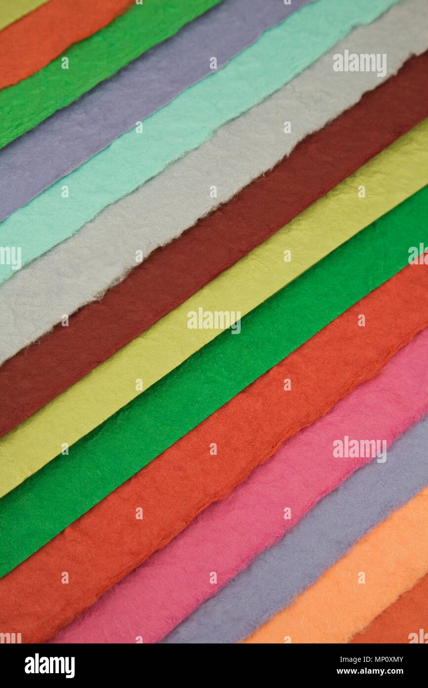 handmade colour paper for art and craft Stock Photo - Alamy