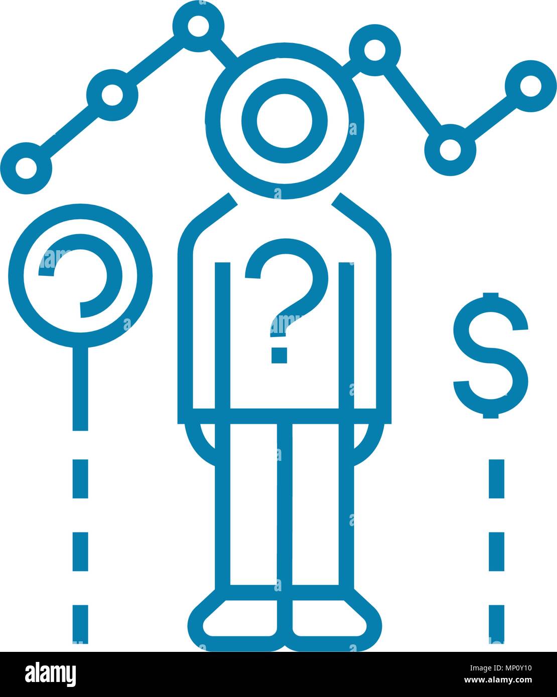 Employee performance linear icon concept. Employee performance line ...