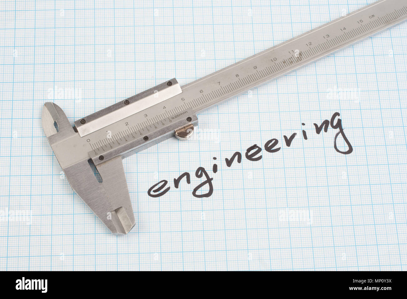 "engineering" - Screw and Nuts on graph paper background Stock Photo ...