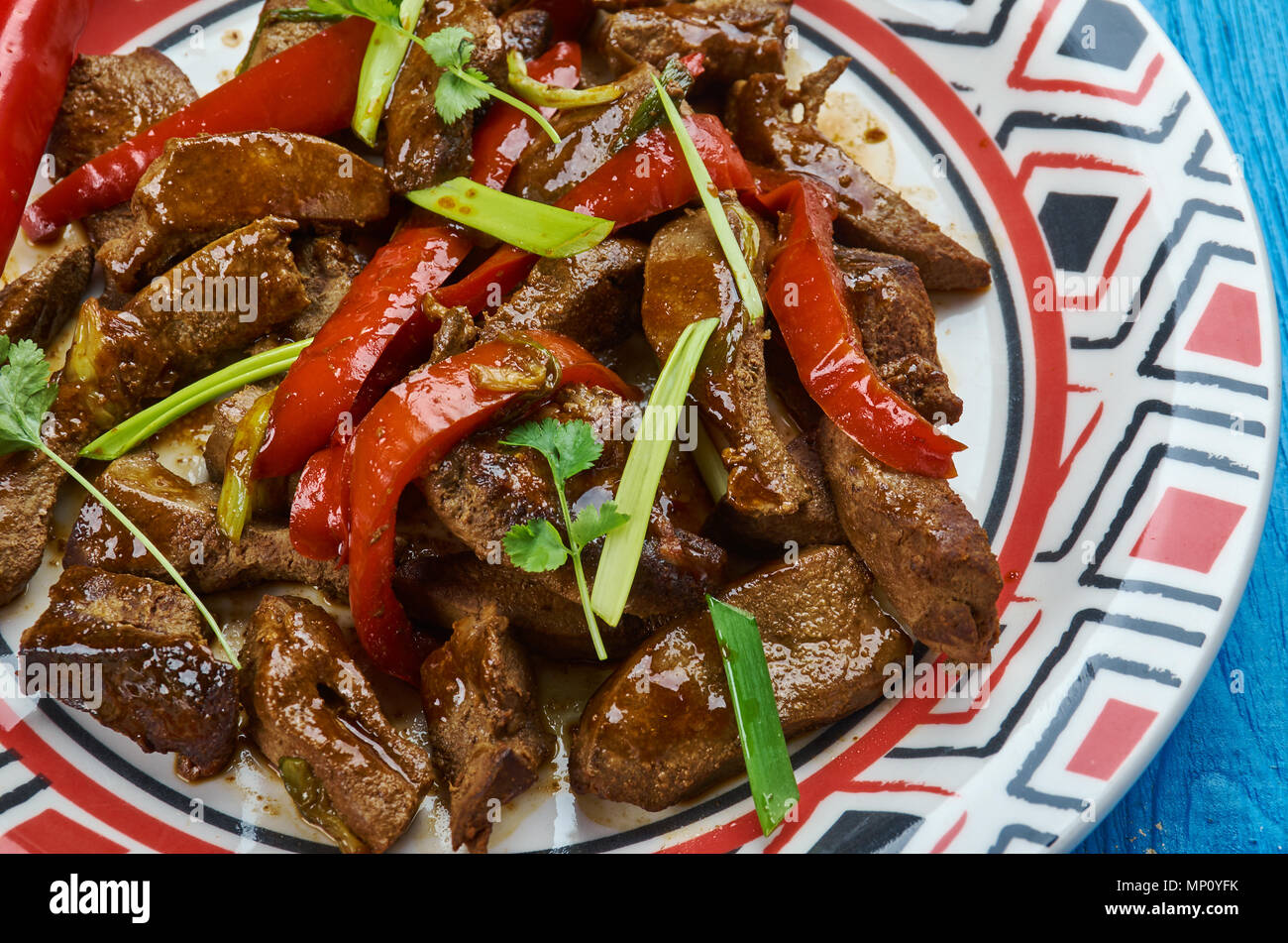 Mutton kidney roasted, Dungan cuisine Stock Photo - Alamy