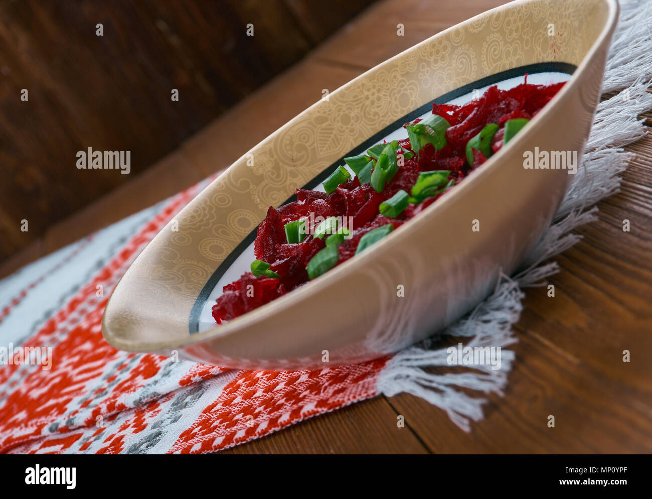 Polish Beet Salad - Surowka z Buraczkow Stock Photo - Alamy