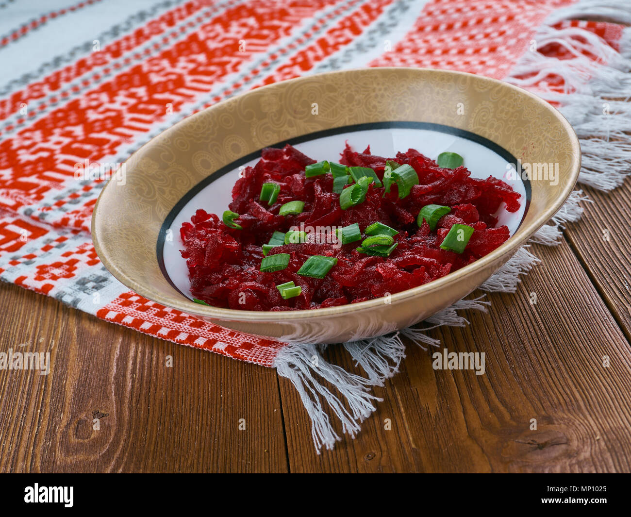 Polish Beet Salad - Surowka z Buraczkow Stock Photo - Alamy