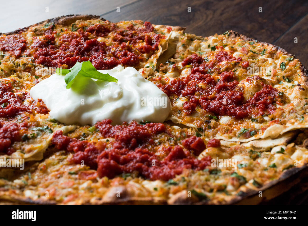 Kayseri Style Layers of Flat Bread with Minced Meat and Yogurt Yaglama ...