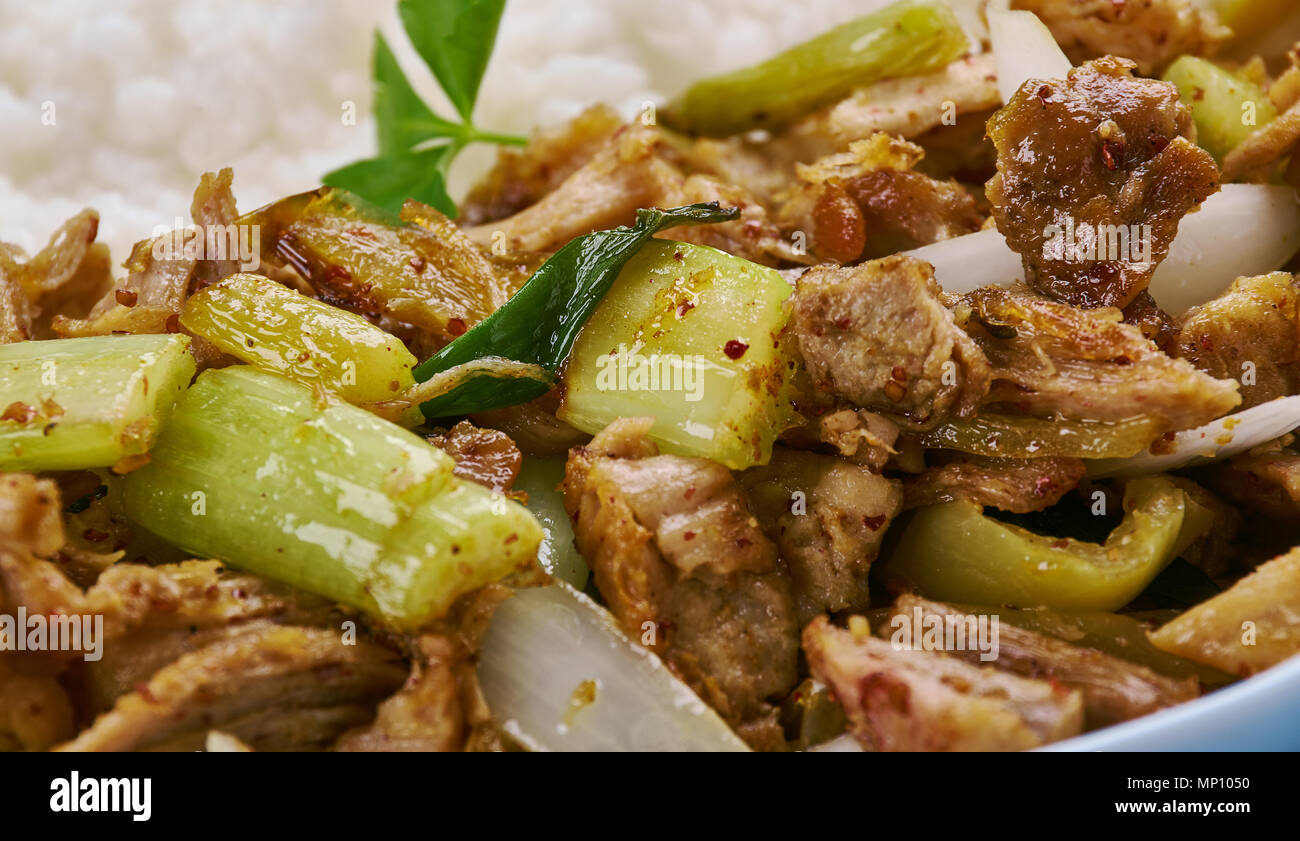 Machaca - Authentic Mexican Shredded Beef, close up Stock Photo - Alamy