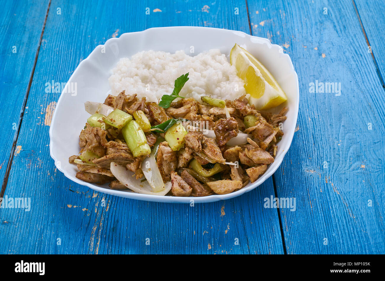Machaca - Authentic Mexican Shredded Beef, close up Stock Photo - Alamy