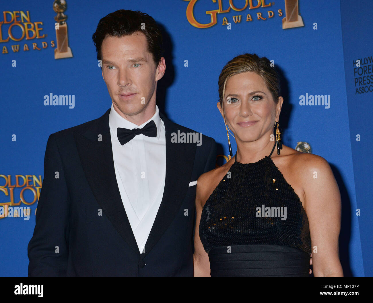 Benedict Cumberbatch, Jennifer Aniston 361 at the 72th Golden Globes ...