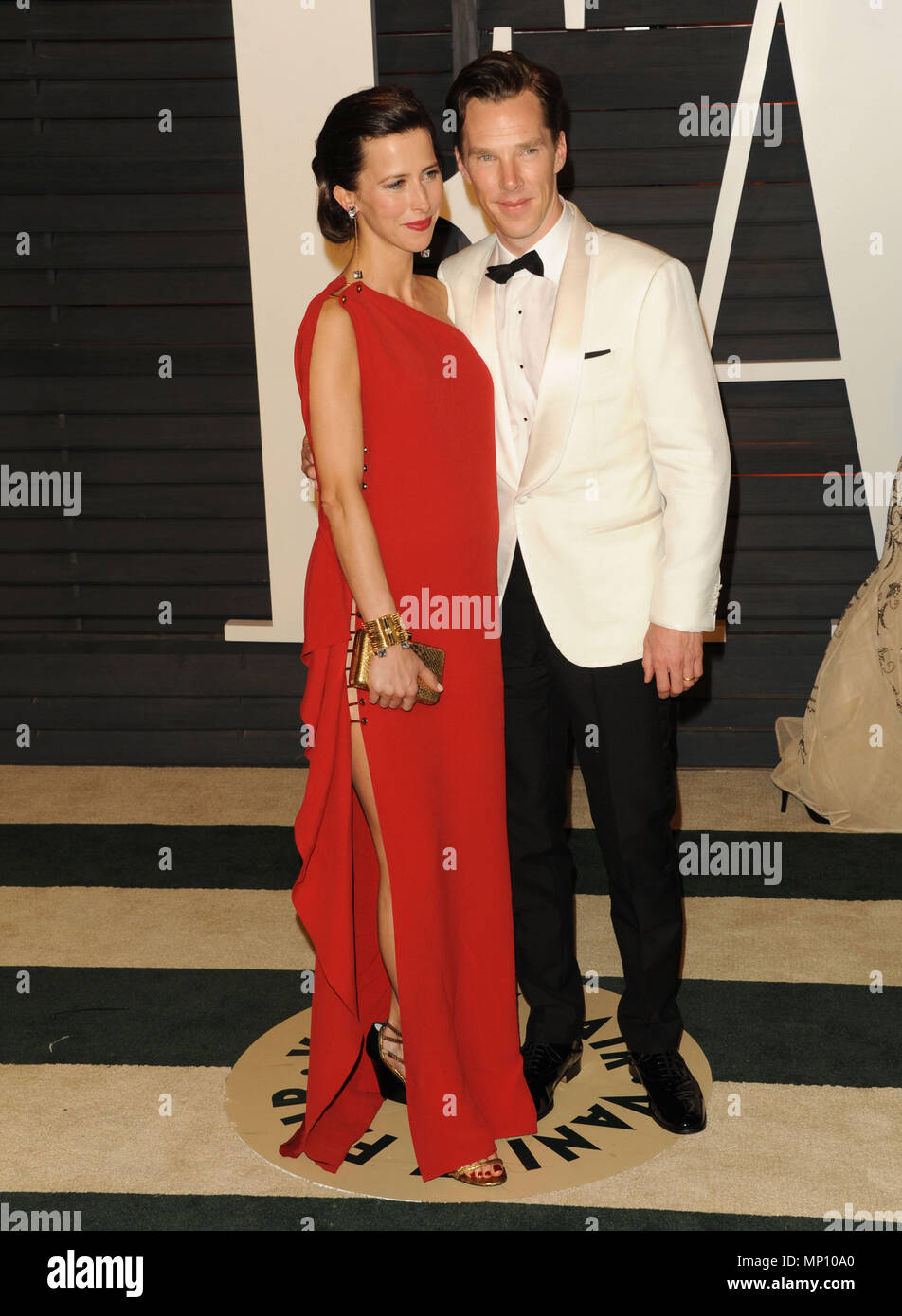 Benedict Cumberbatch, Sophie Hunter 363 at the 2015 Vanity Fair Oscars ...