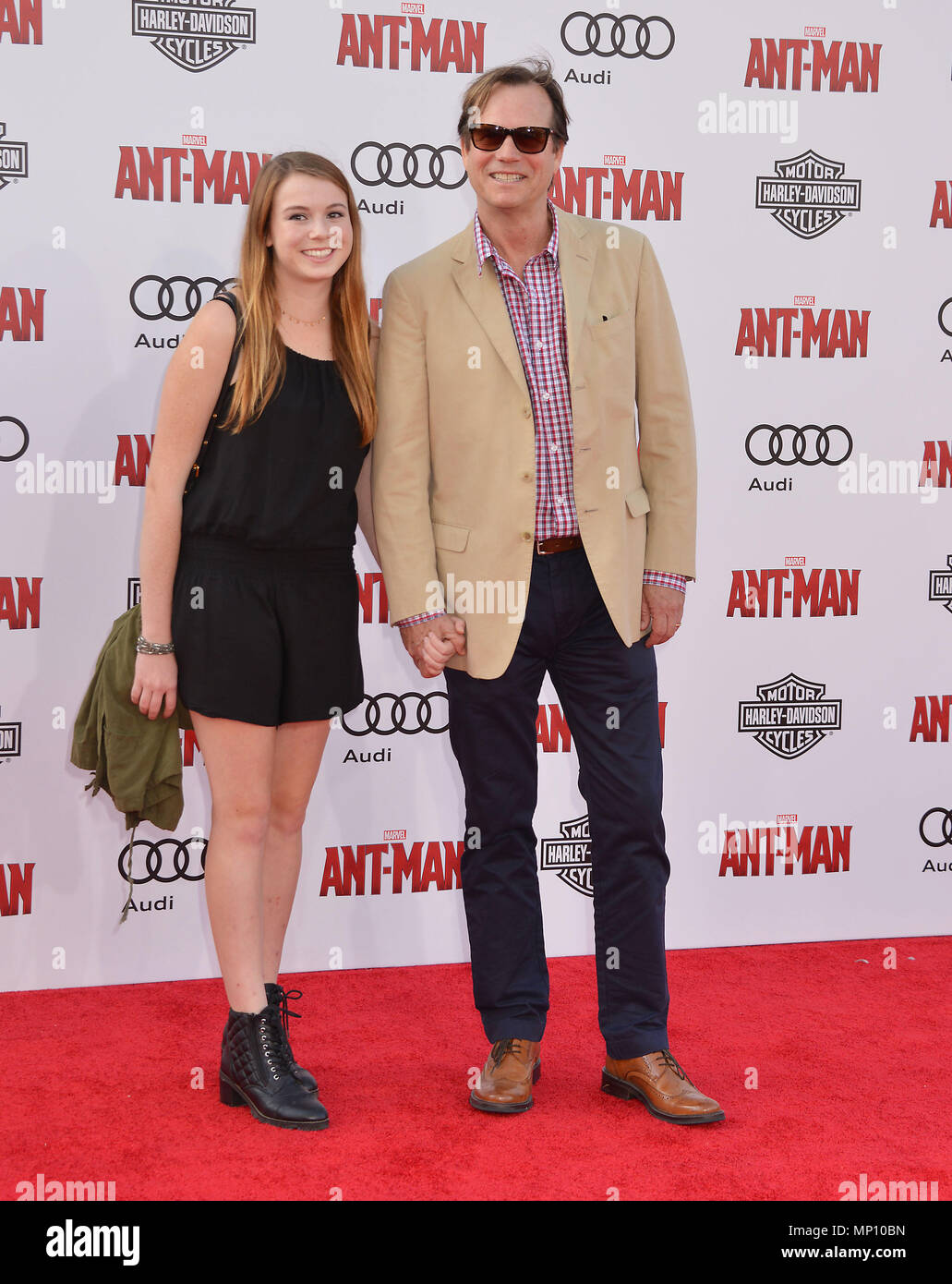 Bill Paxton and daughter 036 arriving at the Ant Man Premiere at the ...