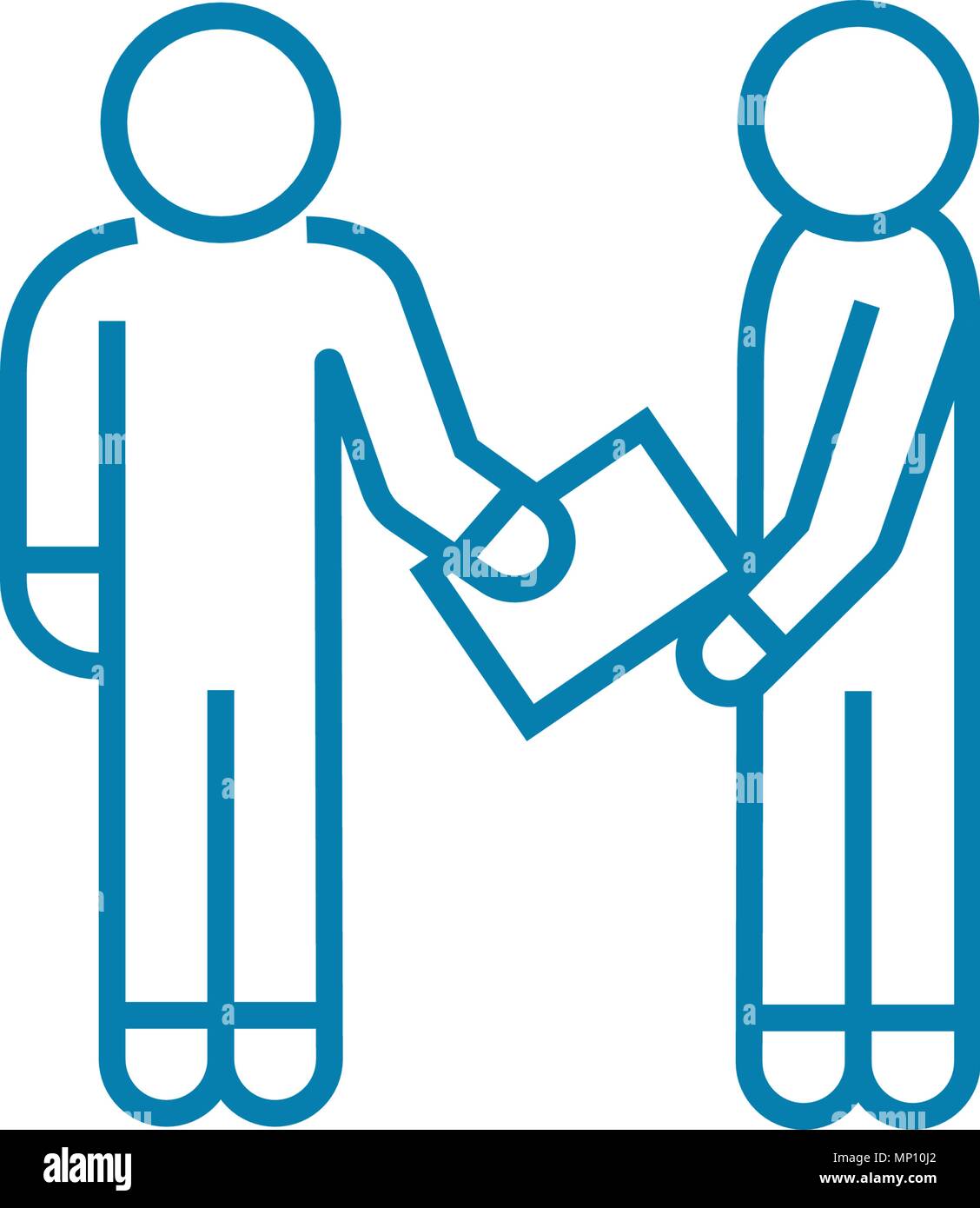 Handling a document linear icon concept. Handling a document line ... Handling a document linear icon concept. Handling a document line ...