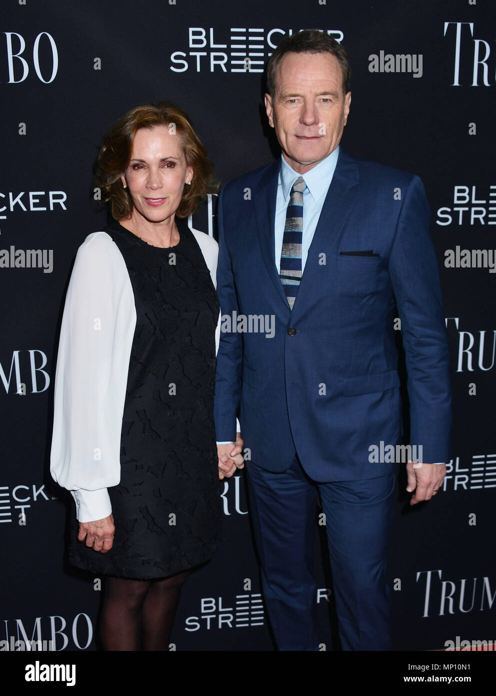 Bryan Cranston, Robin Dearden 033 at the Trumbo Premiere at the Academy ...