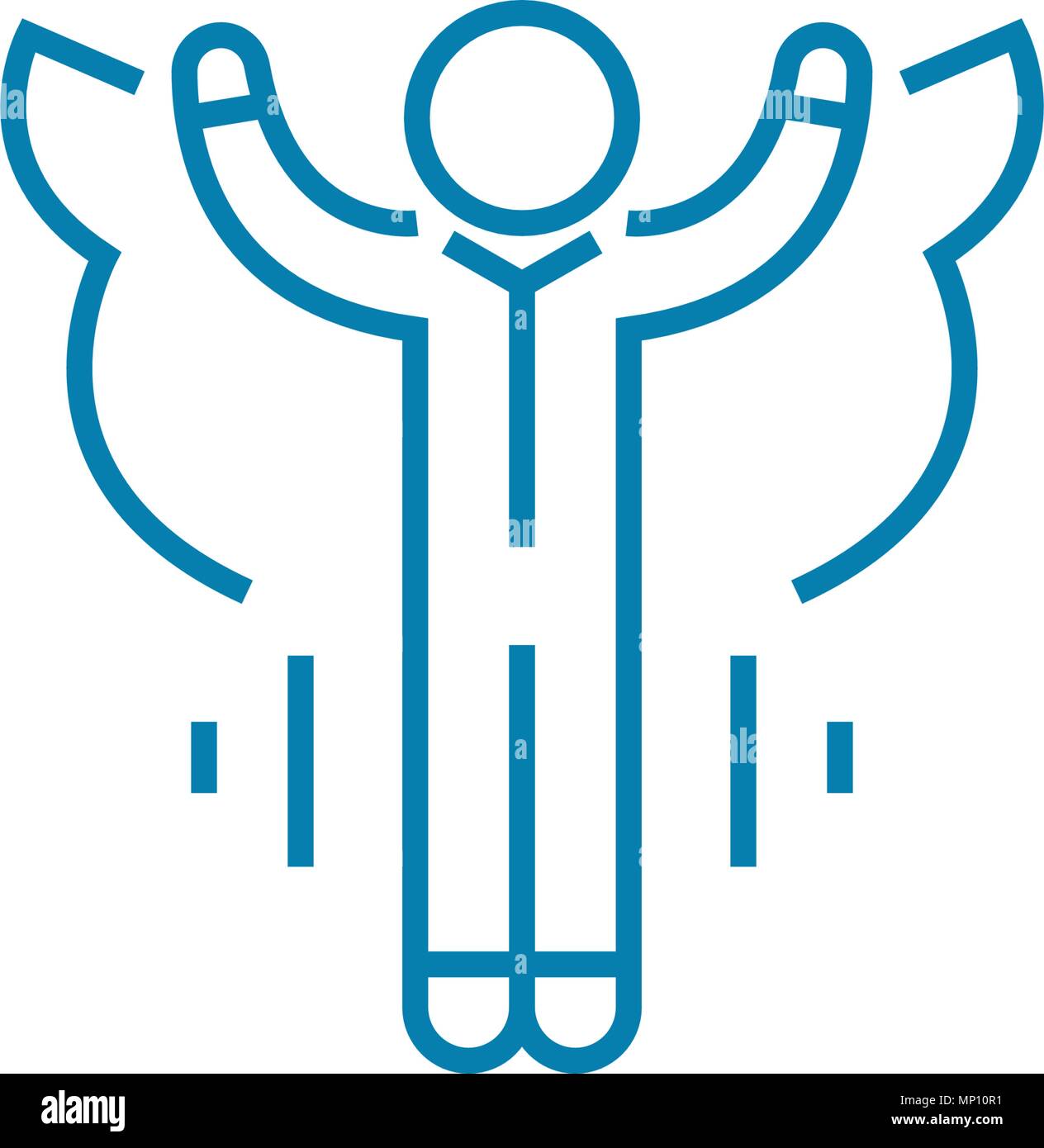 High achievements linear icon concept. High achievements line vector ...