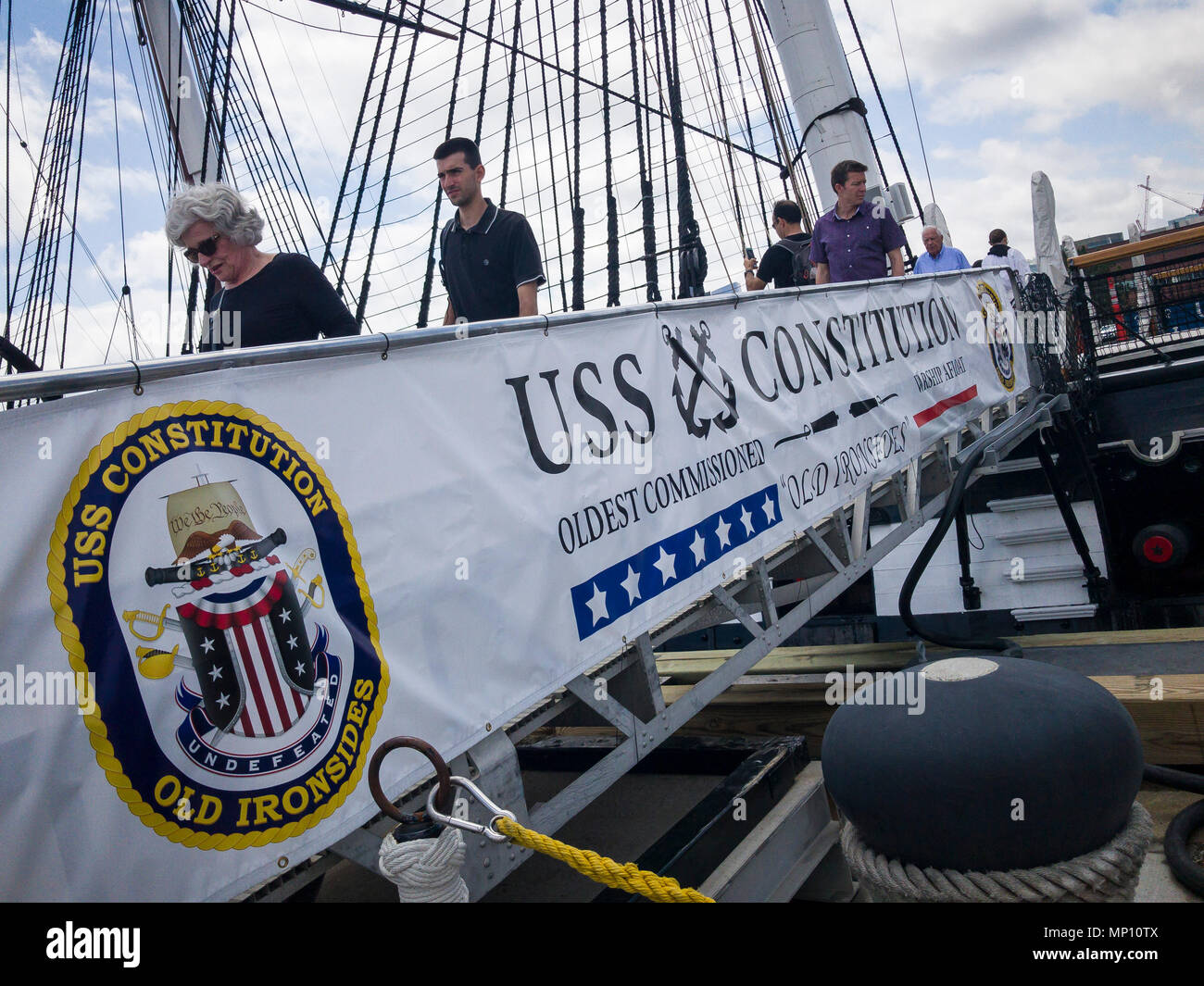 Stock Photo - USS Constitution, Charlestown Navy Yard , Boston ...
