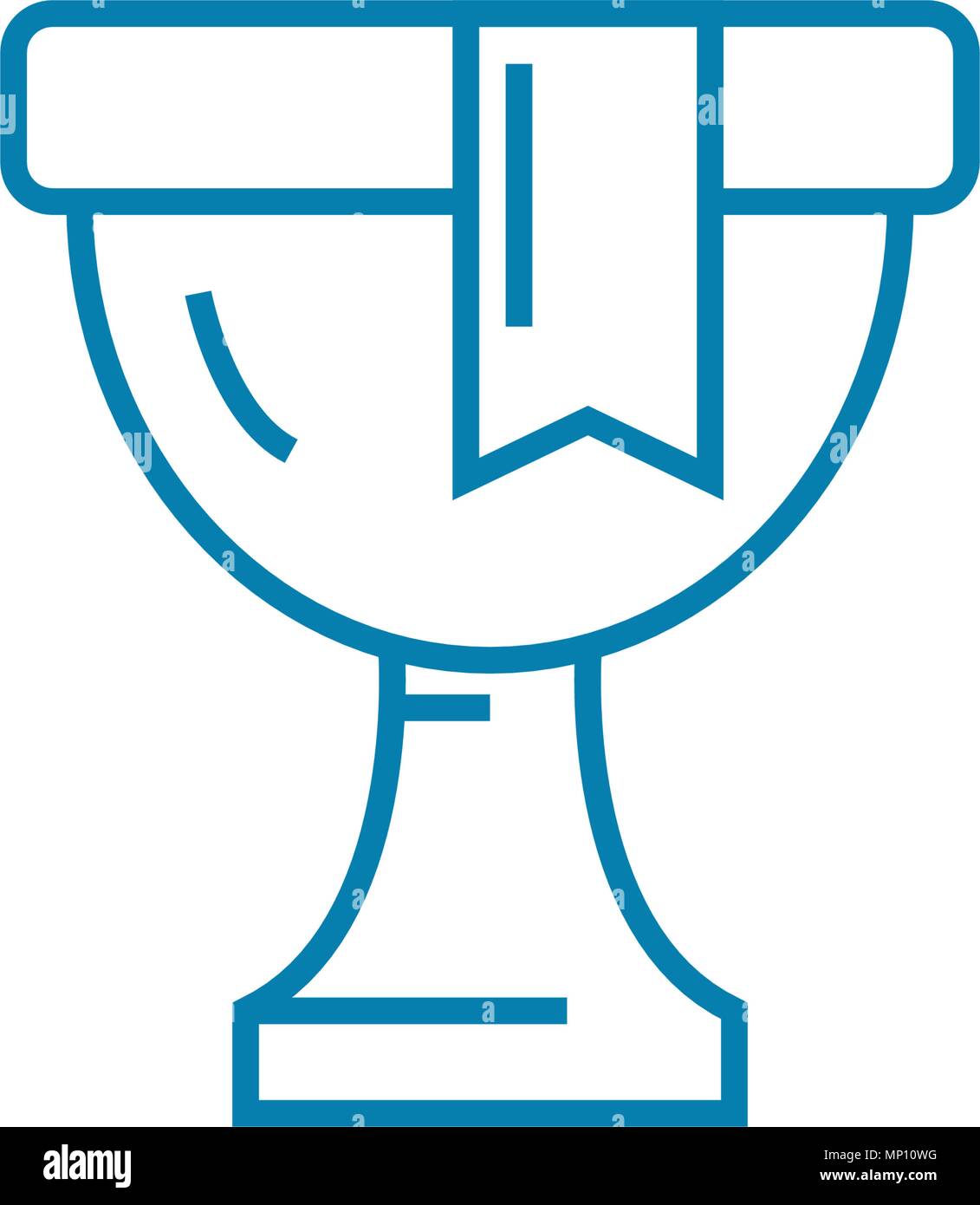 Honorable award linear icon concept. Honorable award line vector sign ...