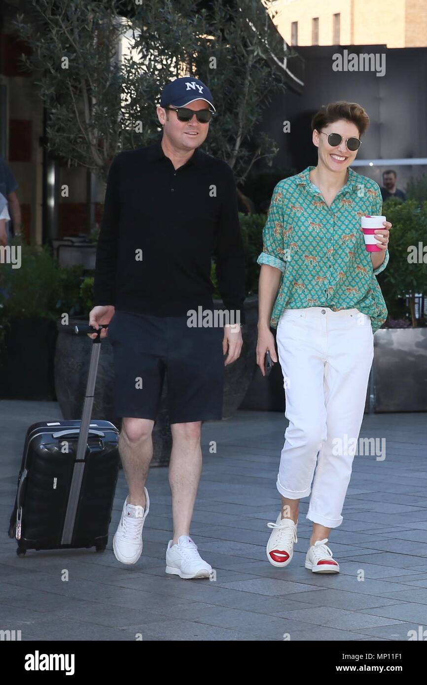 Emma Willis and Caroline Flack bump into each other in London whilst ...