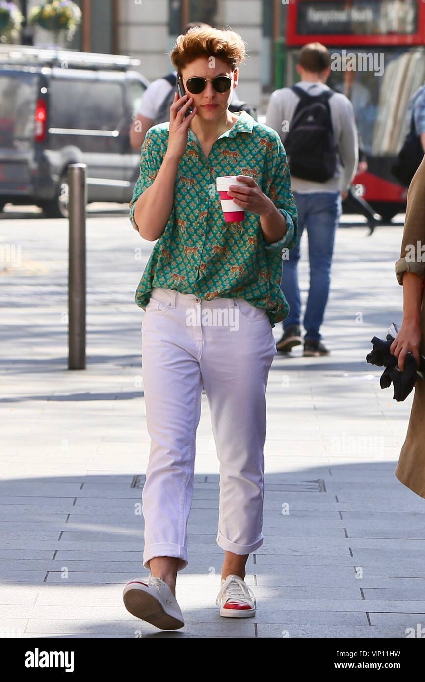 Emma Willis and Caroline Flack bump into each other in London whilst ...