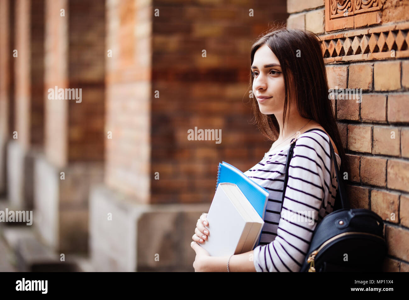 Portrait Of Female University Student On Campus Stock Photo - Alamy