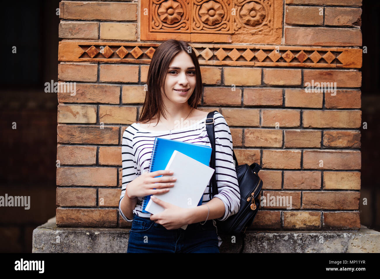 Portrait of a college student at campus Stock Photo - Alamy