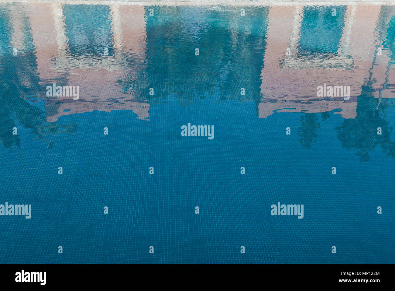 Reflection into the swimming pool hi-res stock photography and images ...