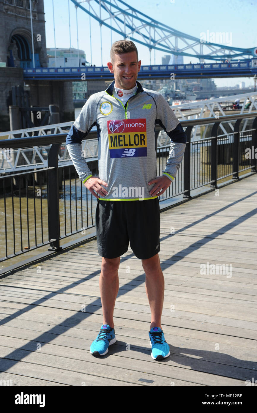 London Marathon photocall at the Tower Hotel, United Kingdom. Featuring ...