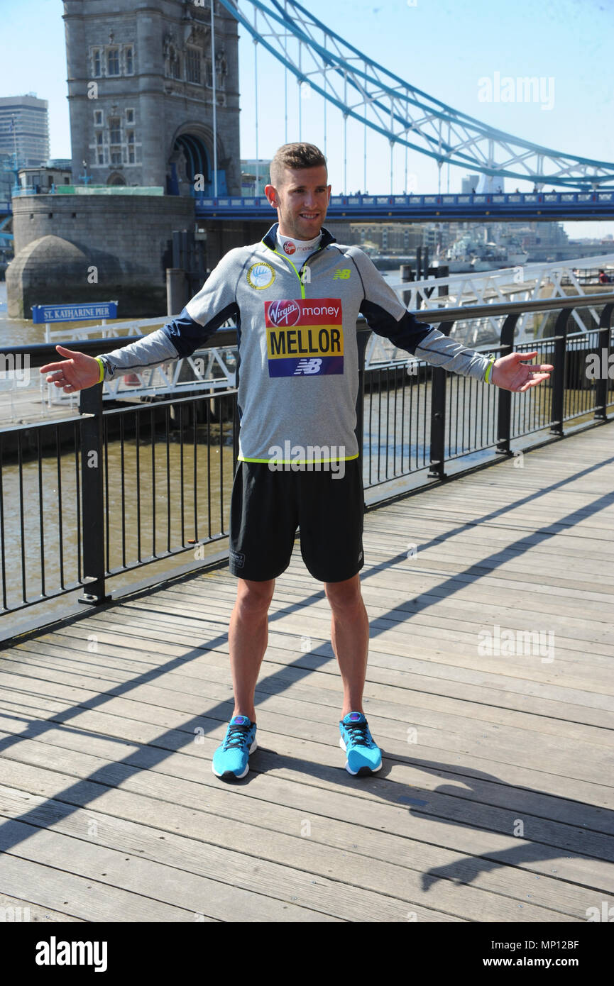 London Marathon photocall at the Tower Hotel, United Kingdom. Featuring ...