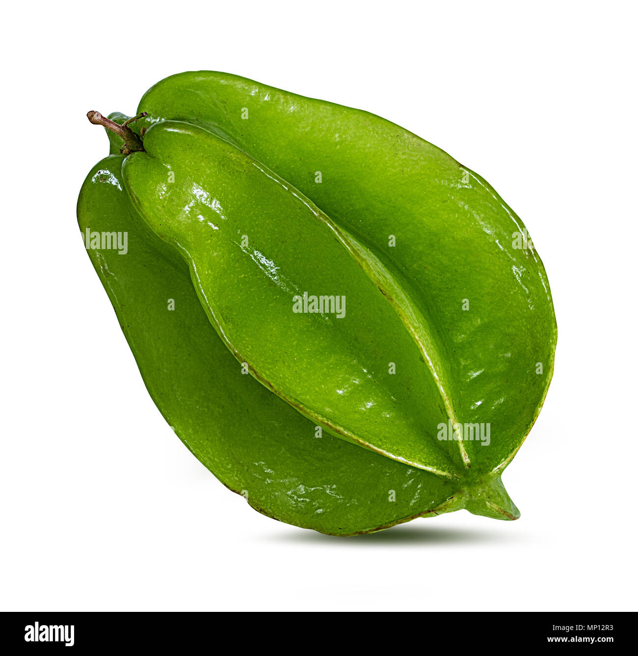 Carambole on white background Stock Photo - Alamy