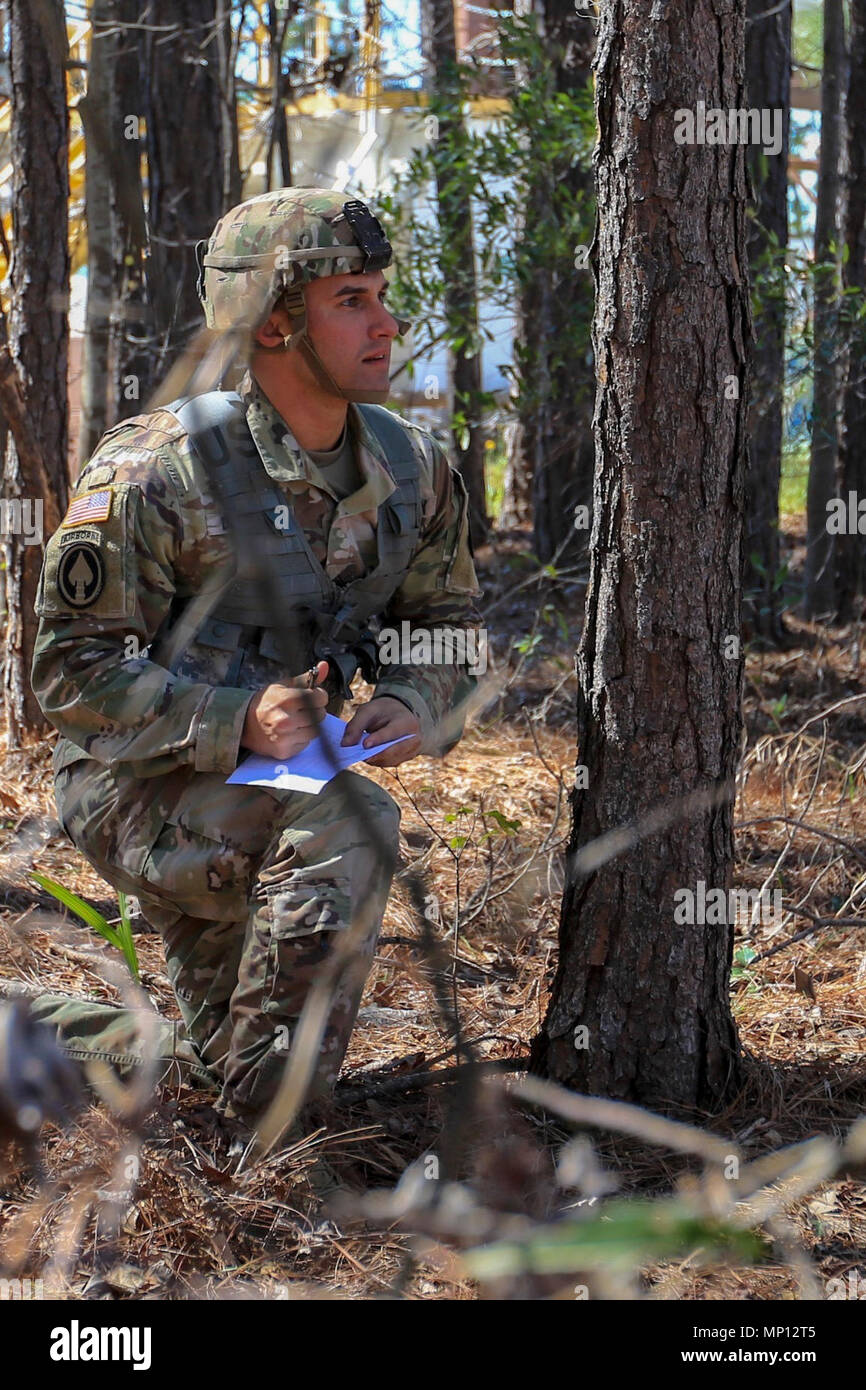 Fort Stewart Ga March 8 2018 Georgia Army National Guardsman