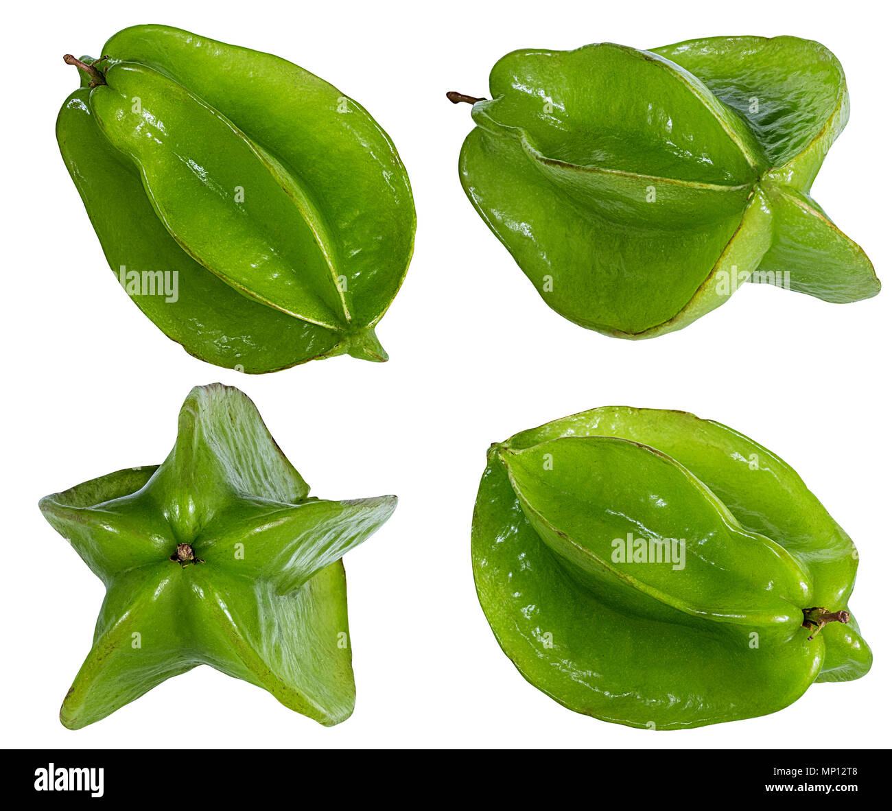Carambole on white background Stock Photo - Alamy