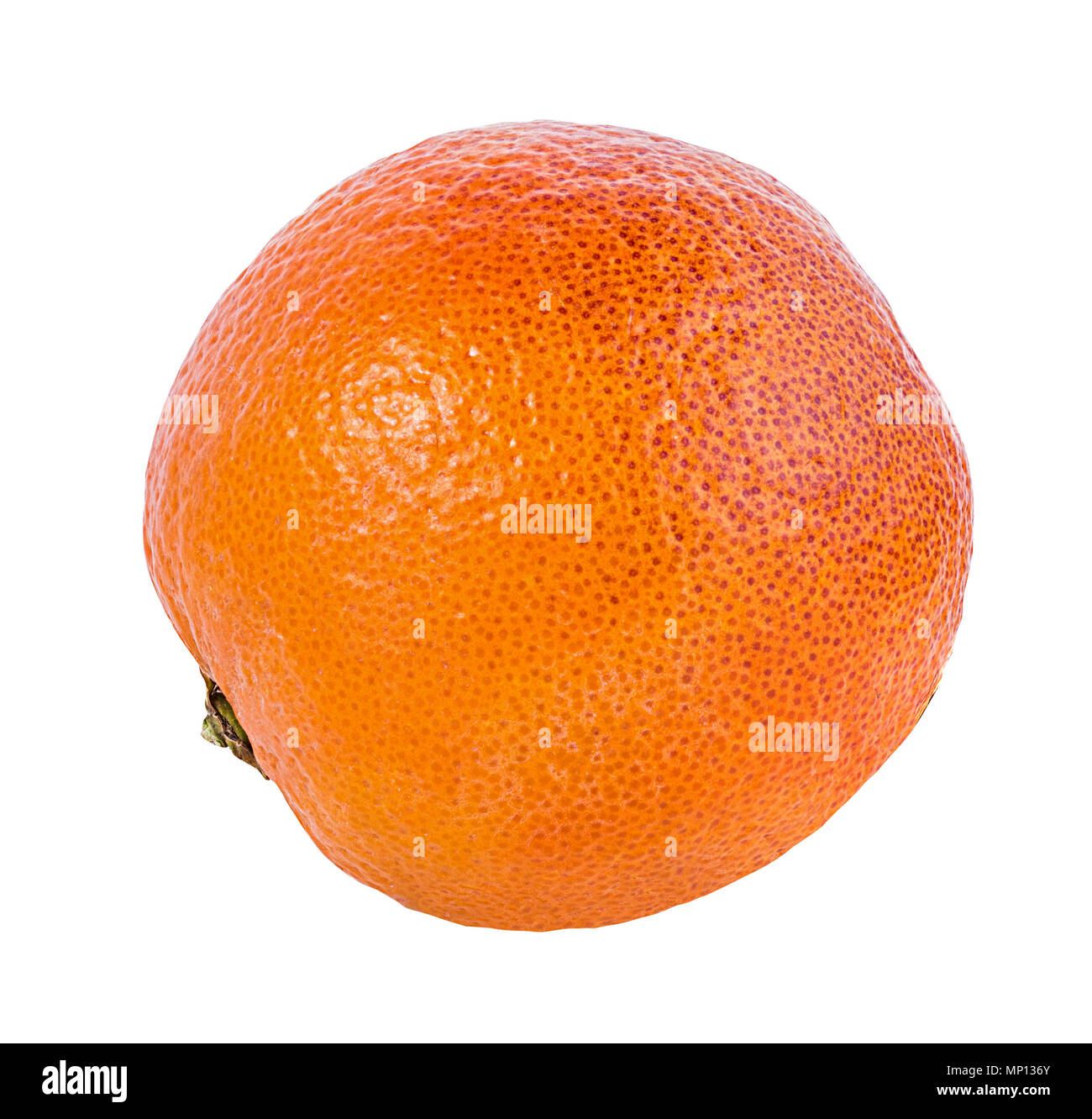 Ripe red orange isolated on white background Stock Photo - Alamy