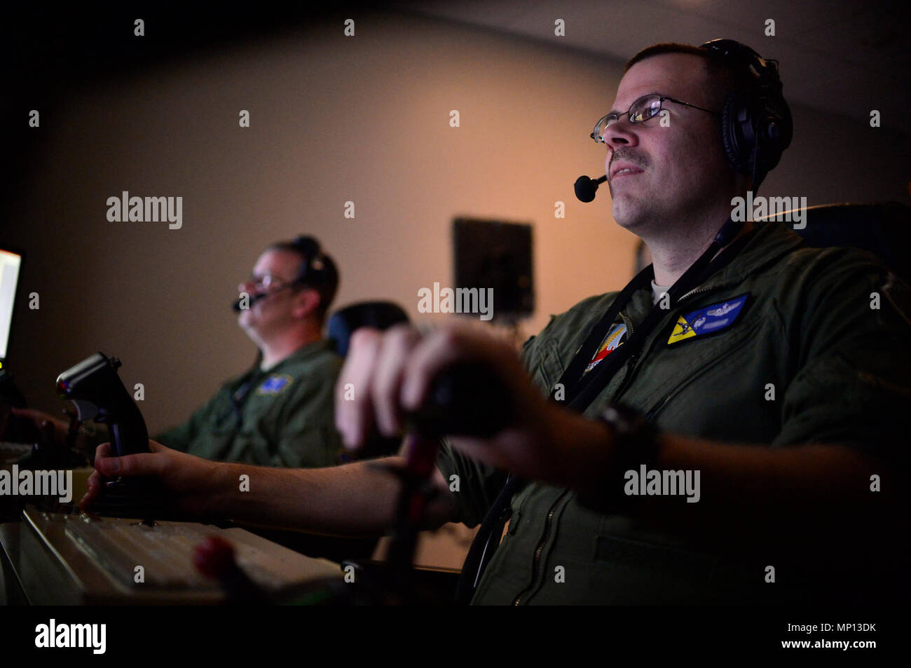 Lt. Col. Nicholas, 15th Attack Squadron commander, and Senior Master ...