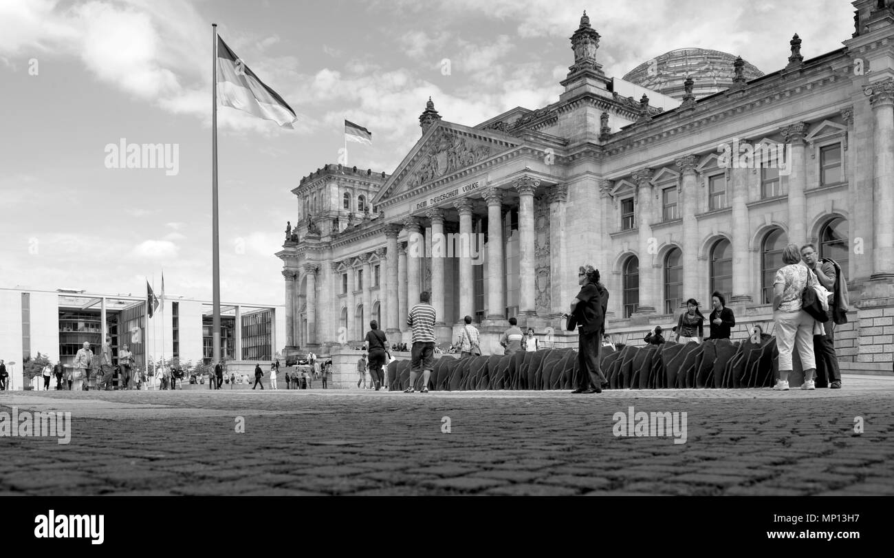 Berlin, Germany, 'Reichstag', Front, Elevation, Federal Republic ...