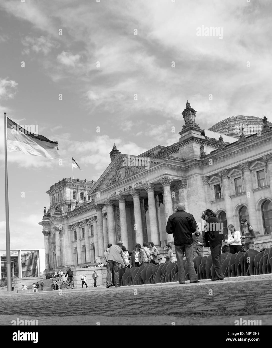 Berlin, Germany, 'Reichstag', Front, Elevation, Federal Republic ...