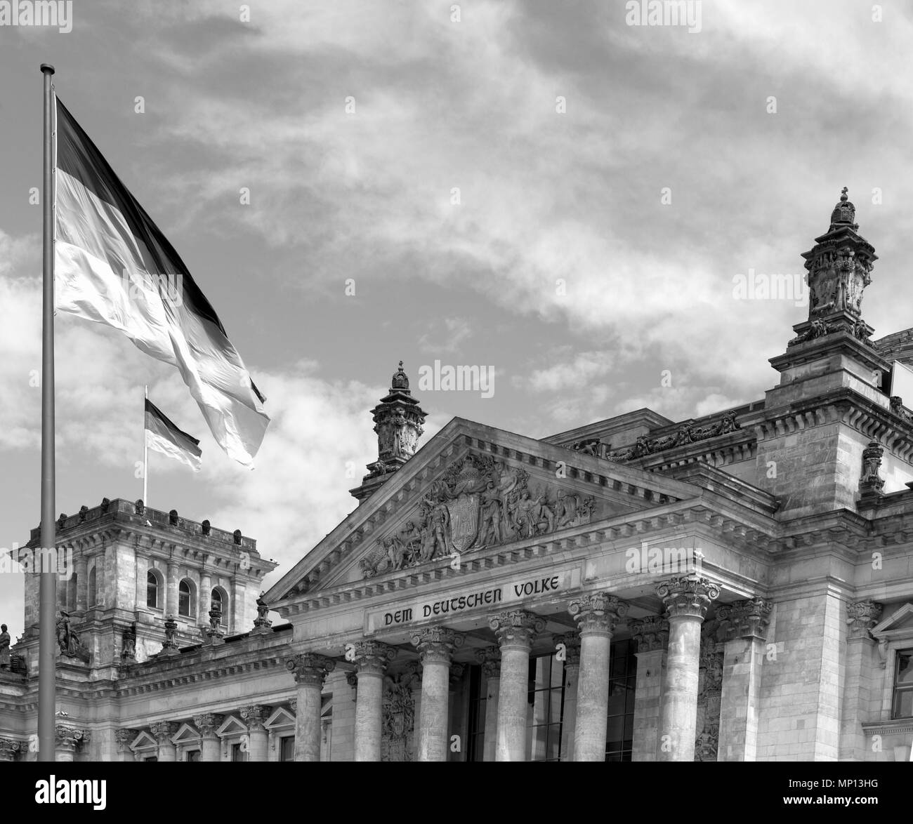 Berlin, Germany, 'Reichstag', Front, Elevation, Federal Republic ...