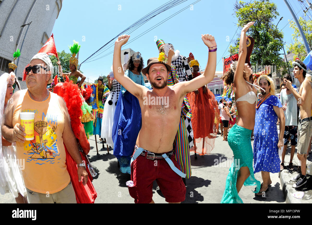 South America, Brazil - January 31, 2016: Carnival festivities in Rio ...
