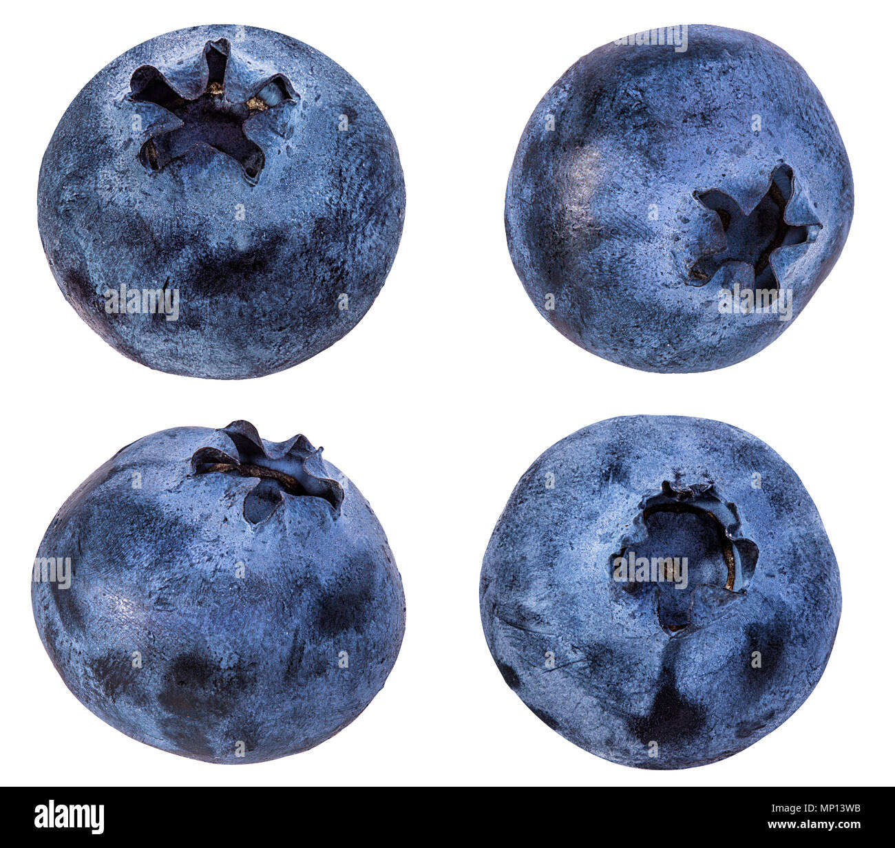 Fresh blueberries isolated on white, background Stock Photo - Alamy