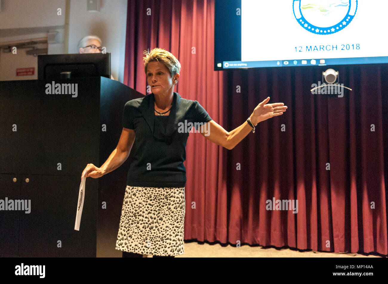 DIEGO (March 12, 2018) Amy Gandy, process review manager with the ...