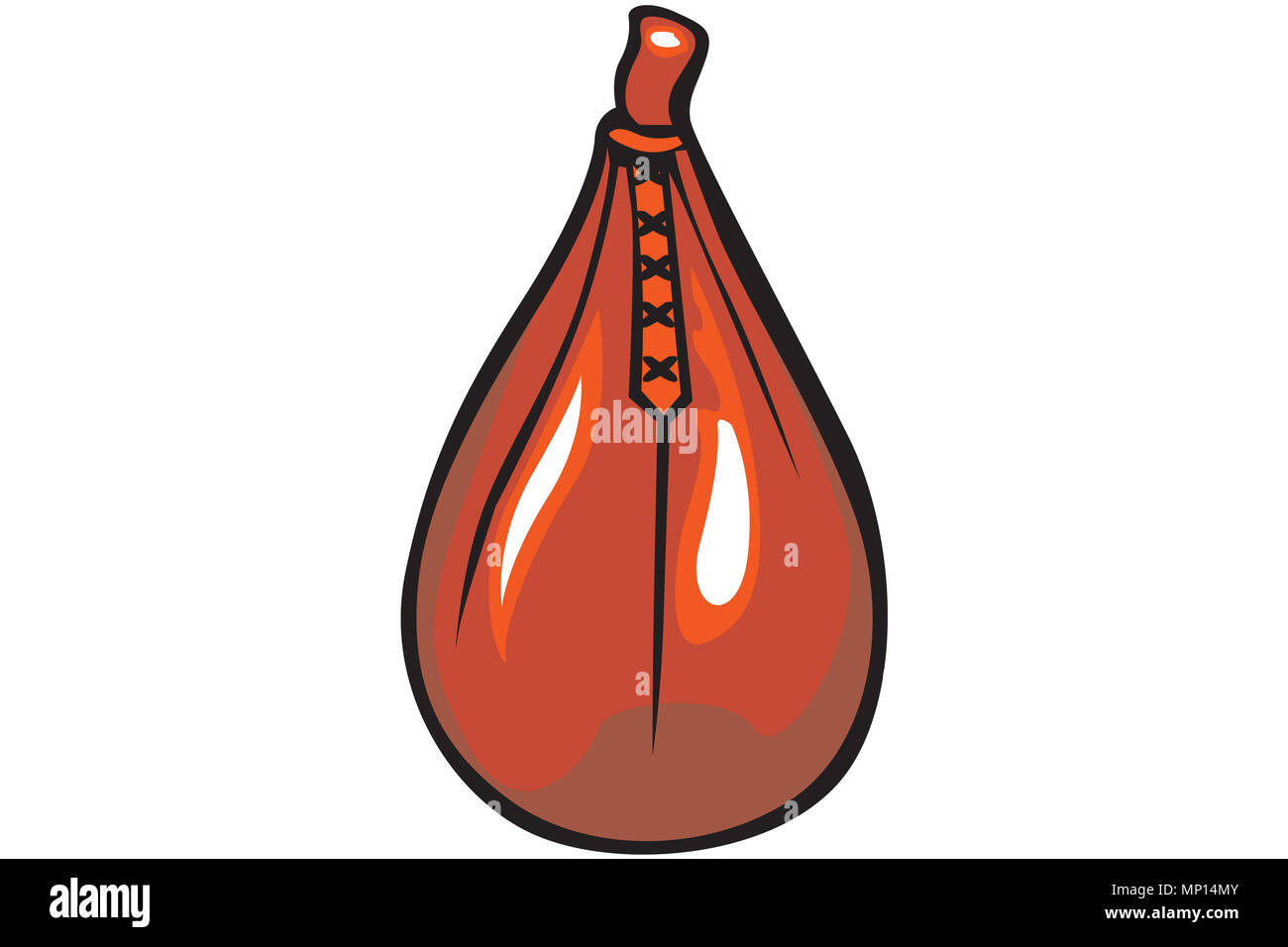 Illustrated image of a boxing bag Stock Photo - Alamy
