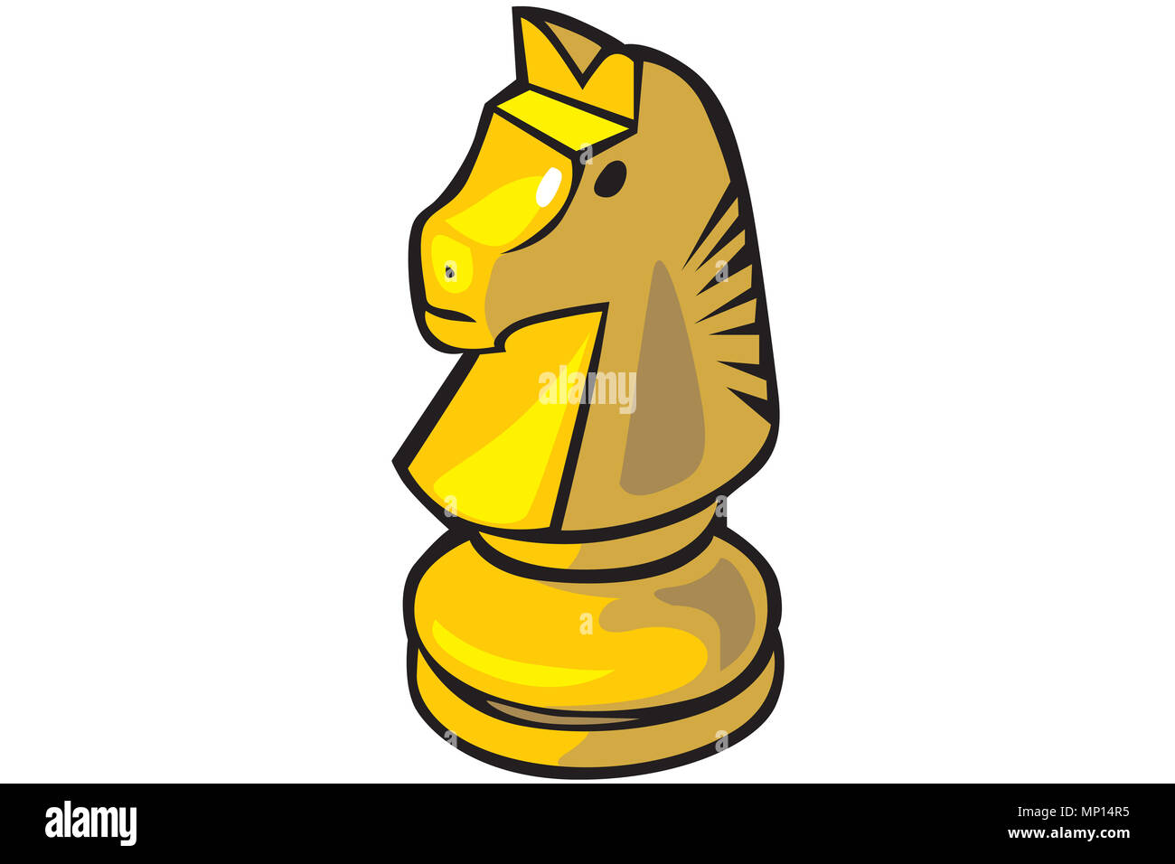 Illustrated image of a chess peice Stock Photo - Alamy