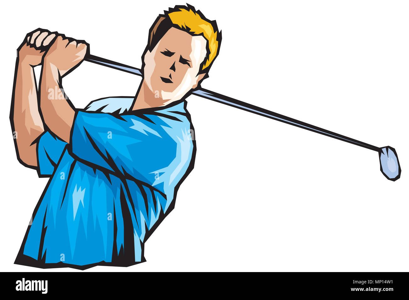 Man play golf Cut Out Stock Images & Pictures - Alamy