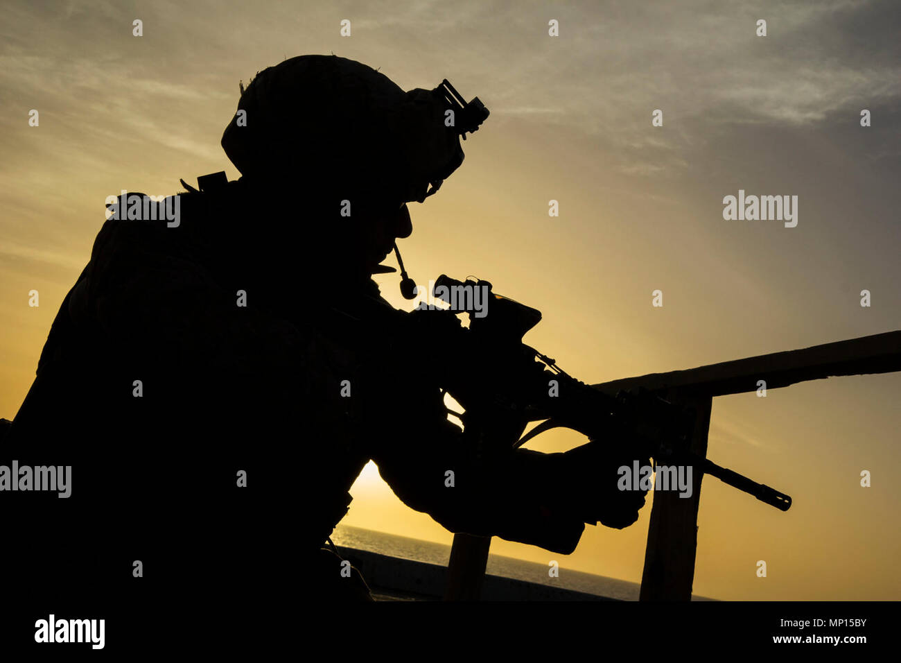 MEDITERRANEAN SEA (March 14, 2018) A Marine assigned to Battalion ...
